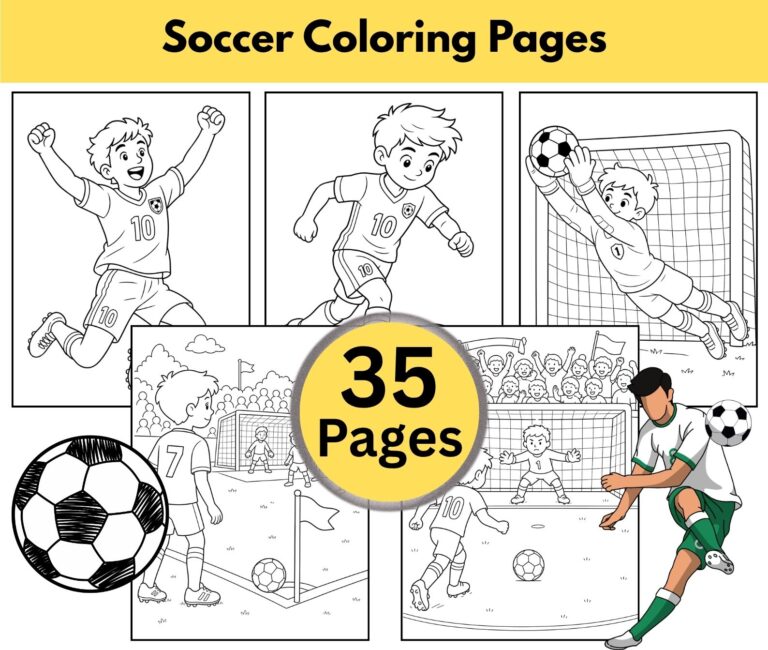 Soccer Coloring Pages (35 Free Printable Sheets) - Fun Things To Draw