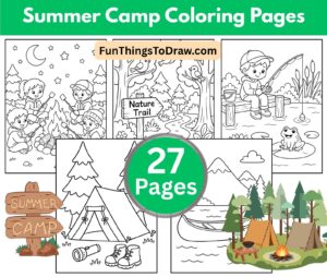 27 Summer Camp Coloring Pages for Fun - Fun Things To Draw